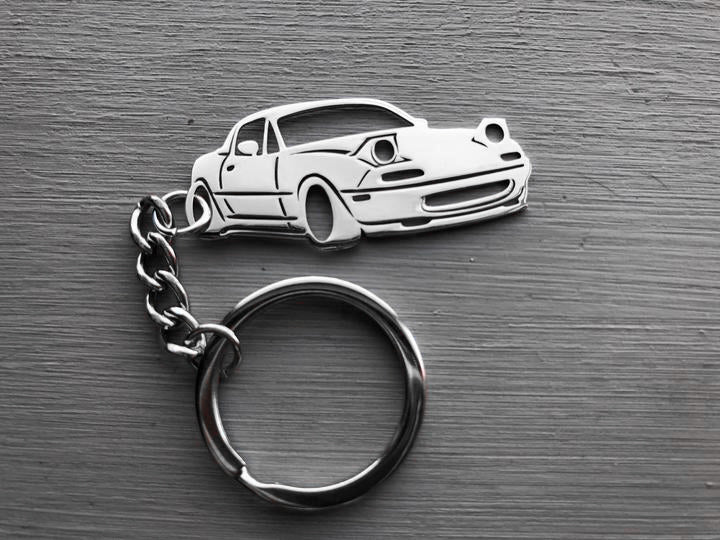 Laser Cut NA Miata Keychain – RUBADUB MEDIA