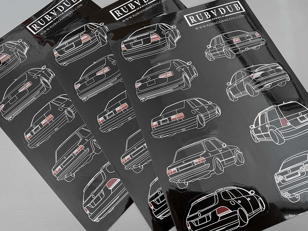 Jetta Sticker Sheet – RUBADUB MEDIA