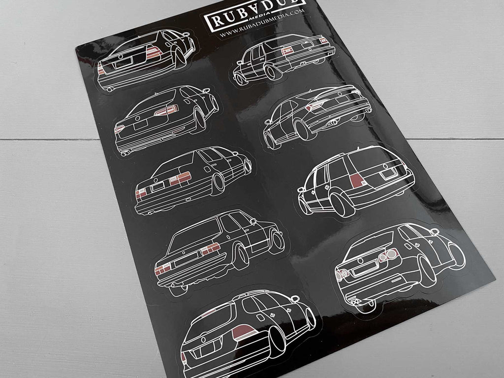 Jetta Sticker Sheet – RUBADUB MEDIA