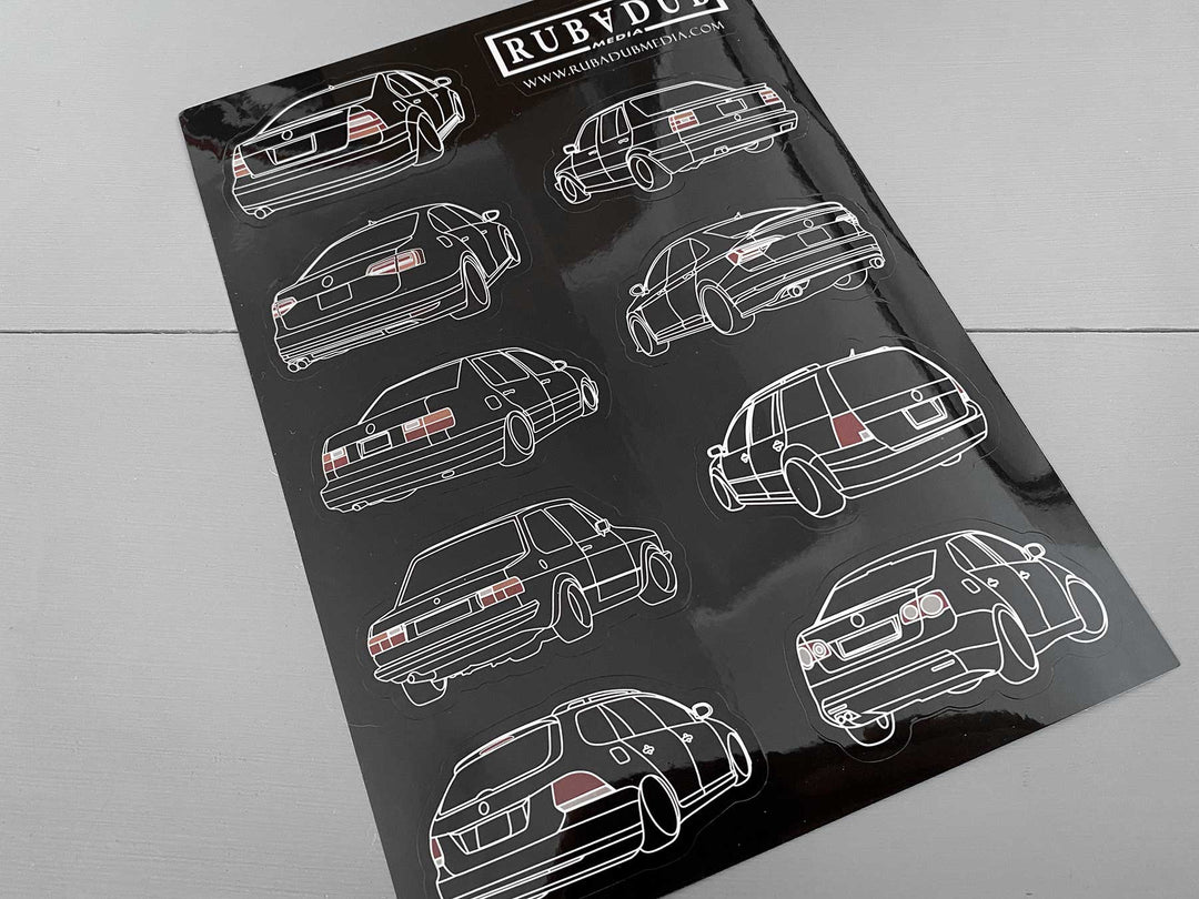 Jetta Sticker Sheet – RUBADUB MEDIA