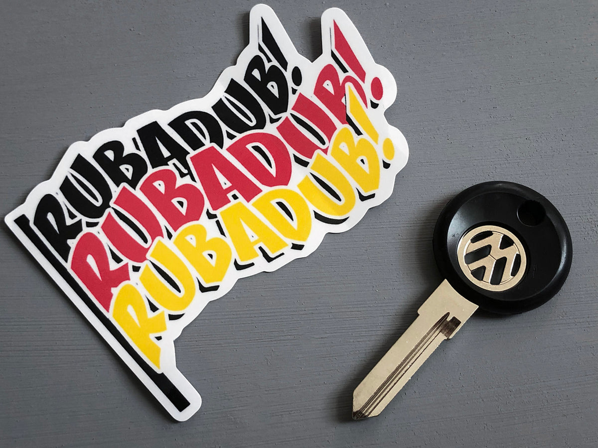 Rubadub DE Flag Sticker – RUBADUB MEDIA
